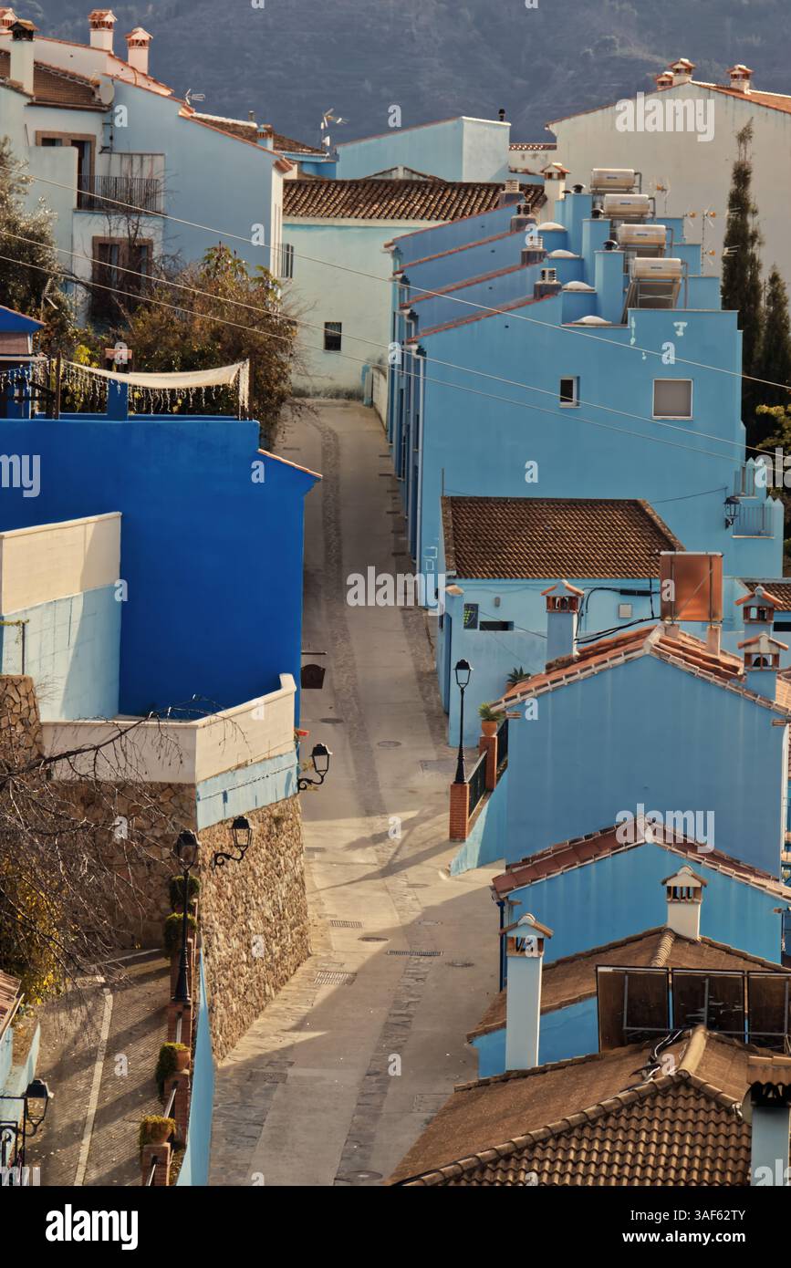 Blue Smurfs Village of Juzcar in Andalusia in southern Spain Stock ...