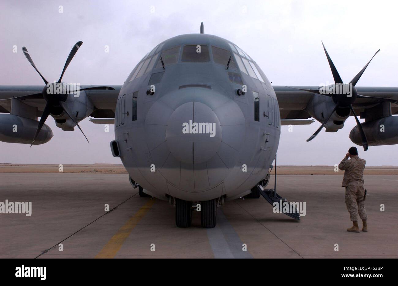 Feb 13, 2005; Al Asad, Iraq; The first Marine Corps KC-130J deployed to ...
