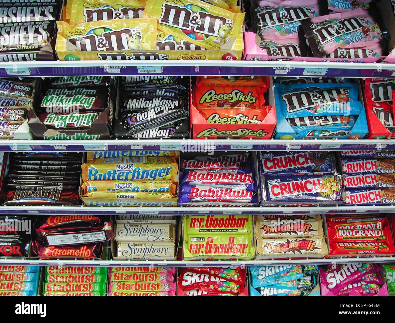 Mar 13, 2005; Los Angeles, CA, USA; Various brands of candy at a Los ...