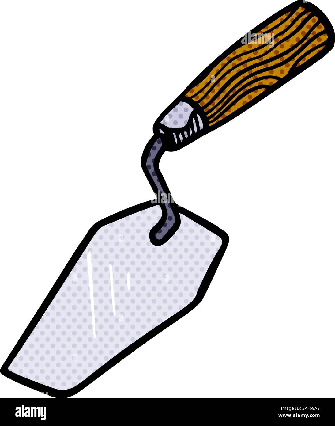 trowel icon hand drawn halftone color vector illustration Stock Vector ...