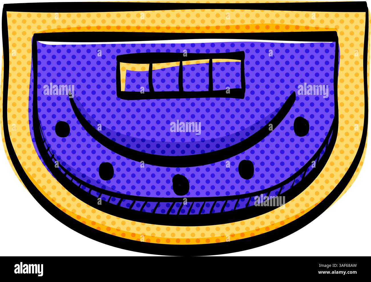 Crap table icon with arrows halftone hand drawn color vector ...