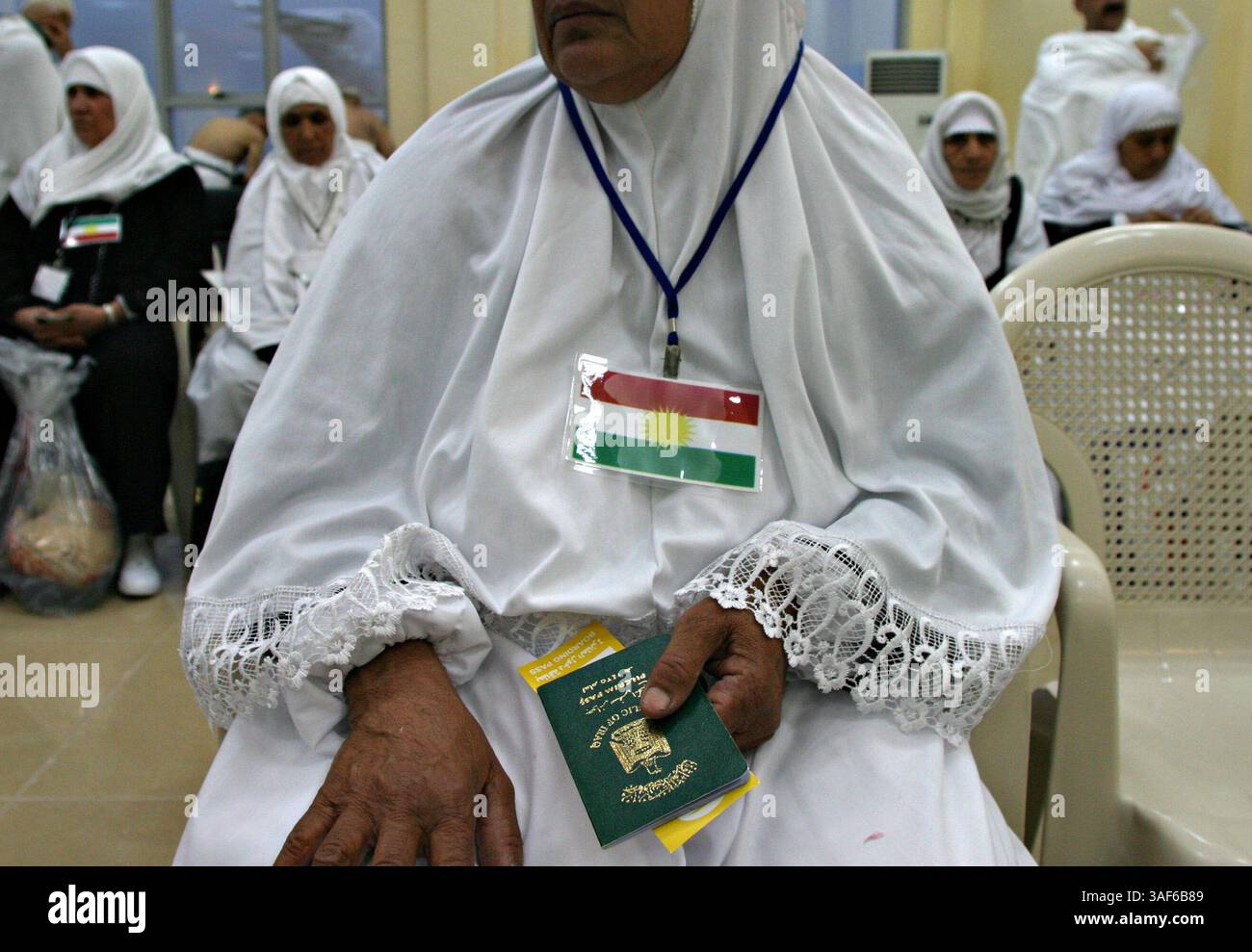 Jan 03, 2005; Arbil, Iraq; With Kurdish flags pinned onto them ...