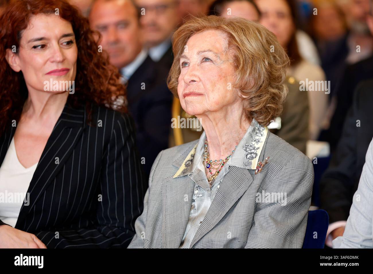 Queen Sofia during the official presentation of the "Extraordinary Brains" campaign organized by ...
