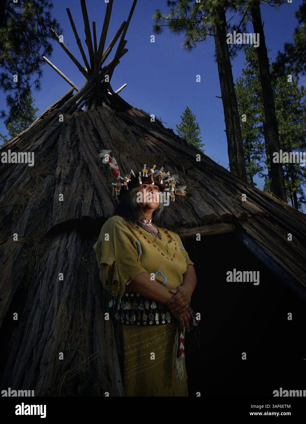 Lavina Suehead (CQ) is a Miwok Indian who lives near Foresthill, and a ...