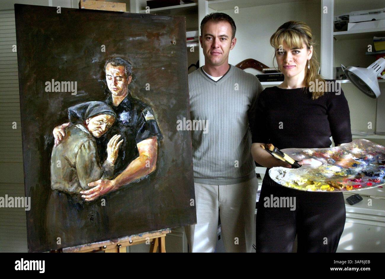 Artist Natasha Romachova, right, is a Russian emigrant who, in the wake ...