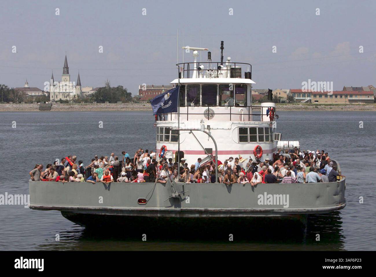 Aug 31, 2005; New Orleans, MS, USA; Hundreds of refugees who were ...
