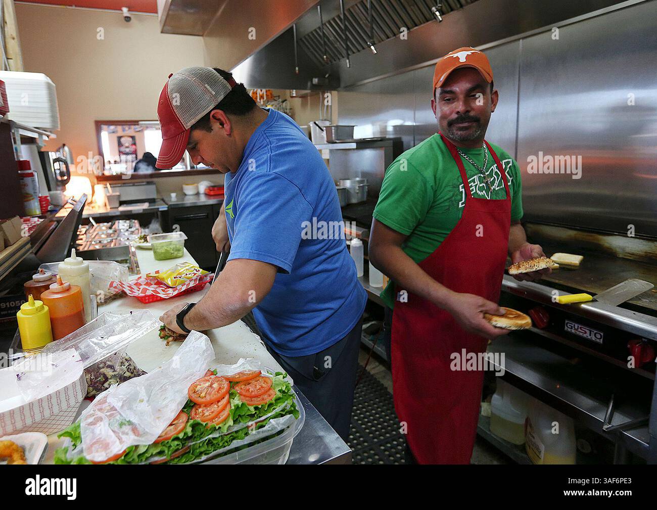 Feb. 10, 2015 - Tilden, Texas, USA - Owner Ricky Alaniz, left, and ...