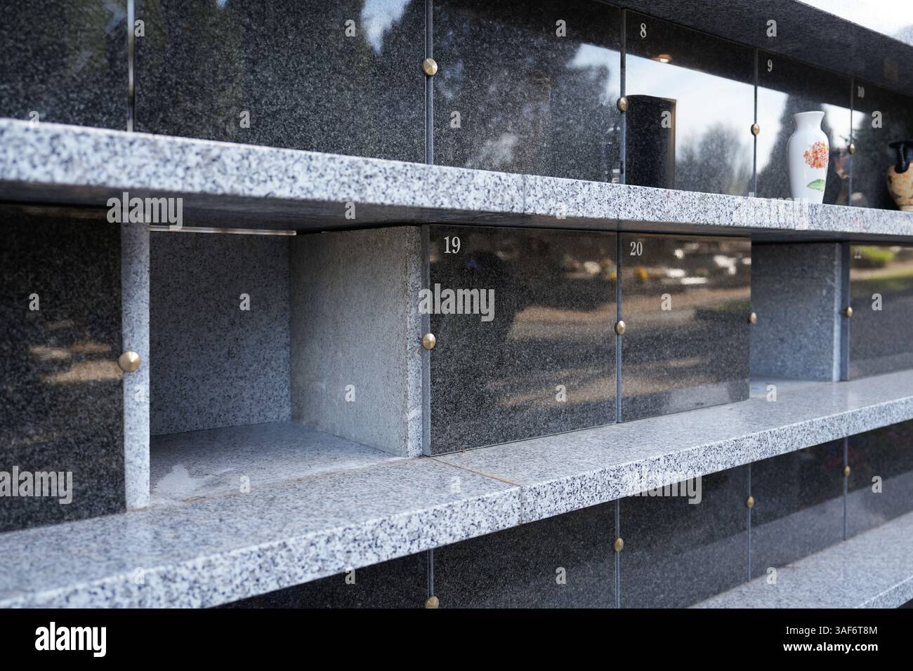 Family columbarium for burial of urns with ashes or coffins European ...