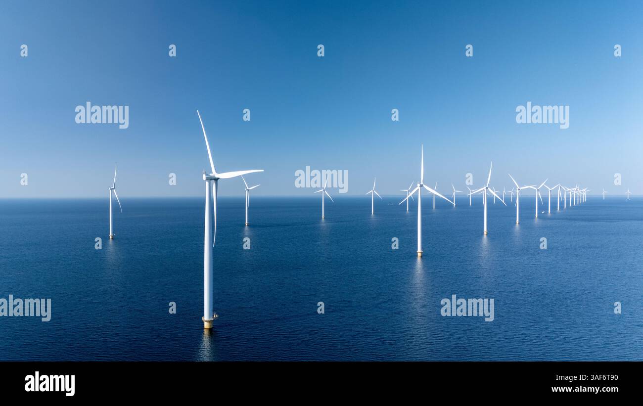 Stunning view vast wind farm hi-res stock photography and images - Alamy