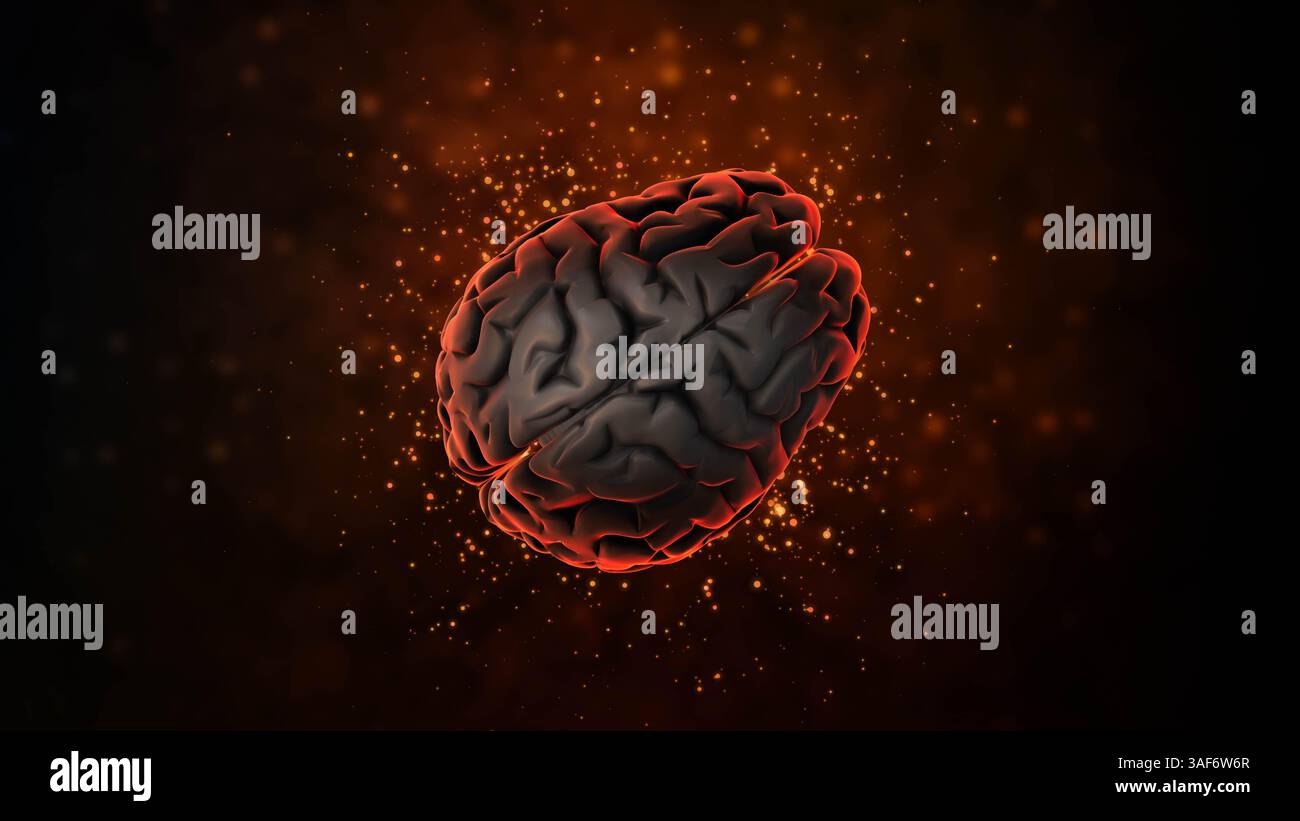 Depiction human brain intellect concept Stock Photo - Alamy