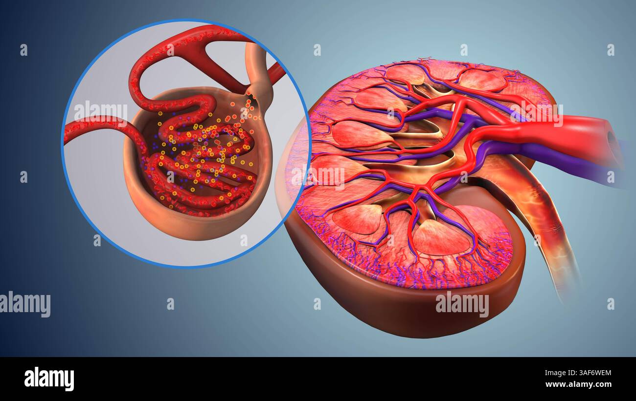 Human kidney nephron structure hi-res stock photography and images - Alamy