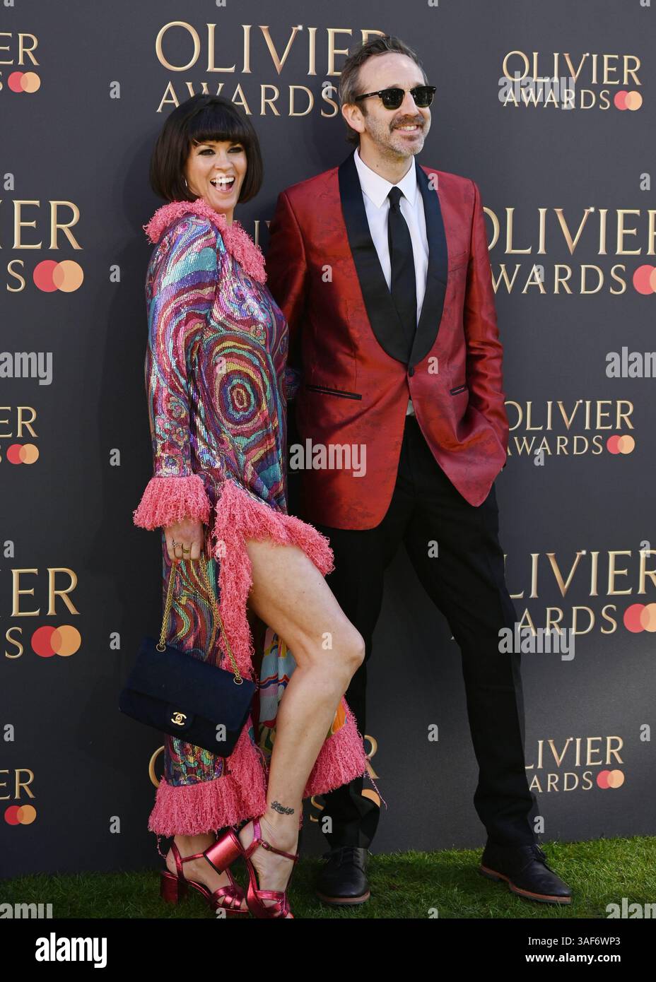 Dawn Porter and Chris O'Dowd attends the 2025 Olivier Awards with ...