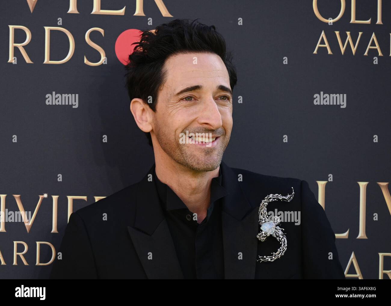 Adrien Brody attends the 2025 Olivier Awards with Mastercard, at the ...