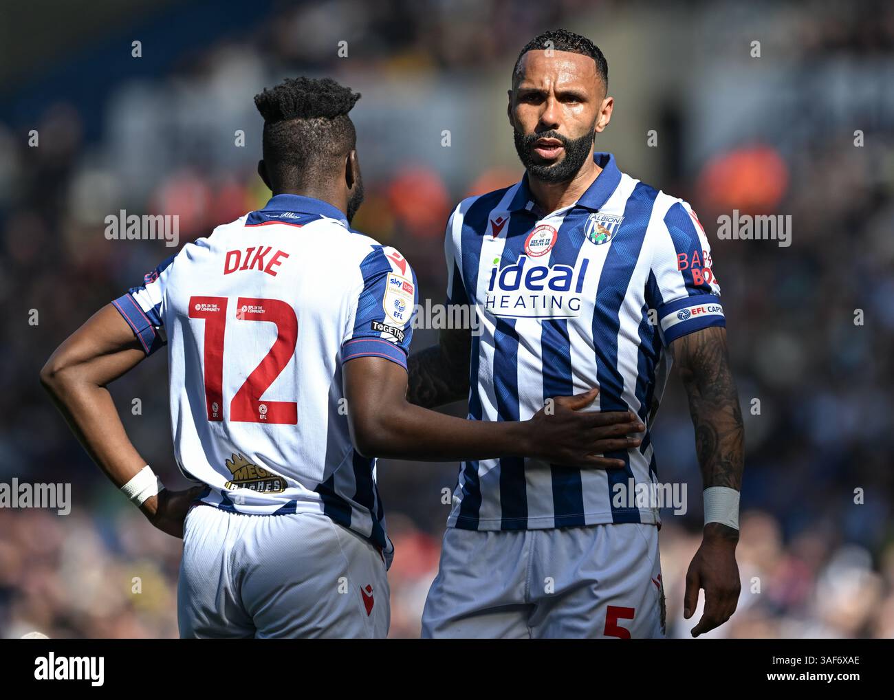 West Bromwich Albion's Kyle Bartley and West Bromwich Albion's Daryl ...