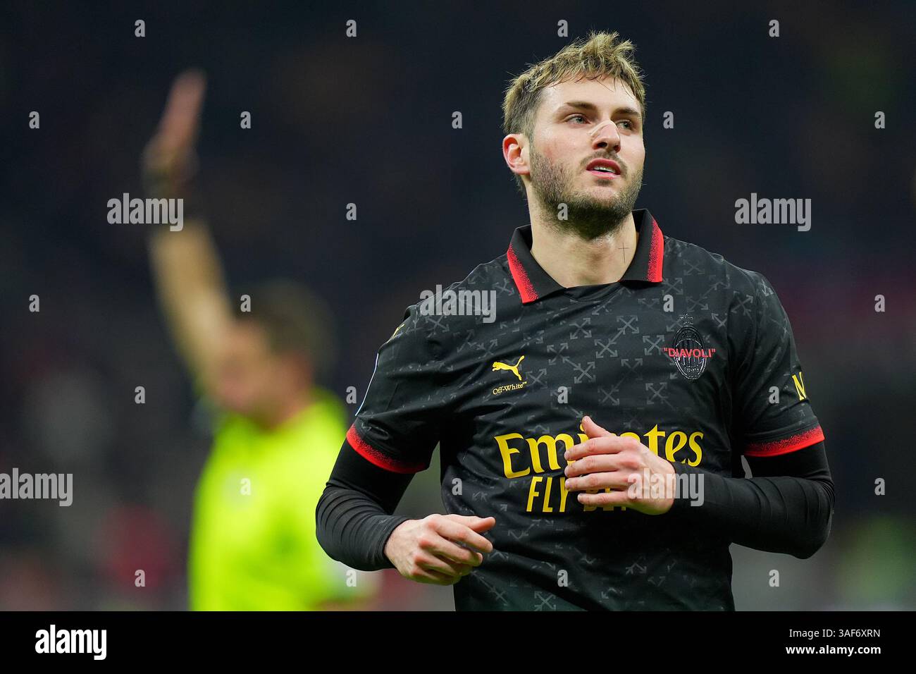AC MilanÕs Santiago Gimenez during the Serie A soccer match between ...