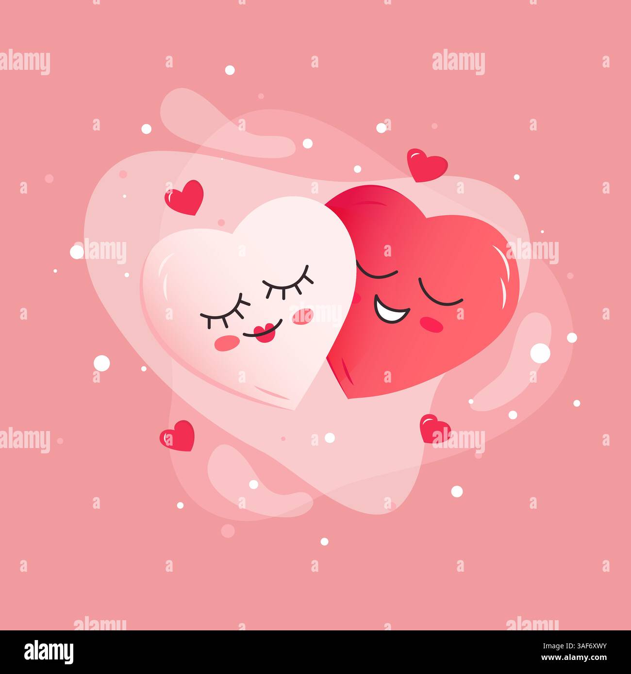 Couple cute cartoon character Stock Vector Images - Alamy
