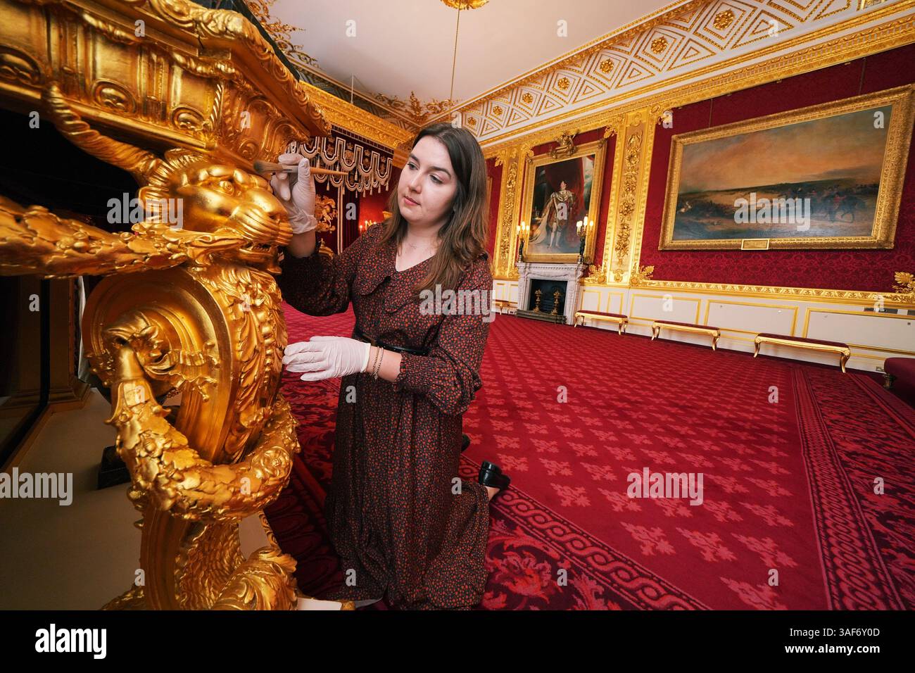 A Collections Management Assistant makes final preparations in the ...