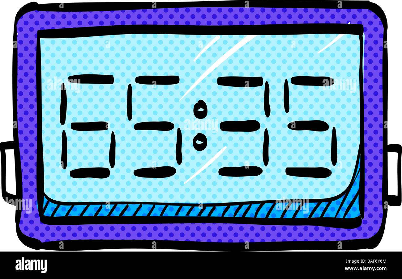 Score board halftone icon hand drawn color vector illustration Stock ...