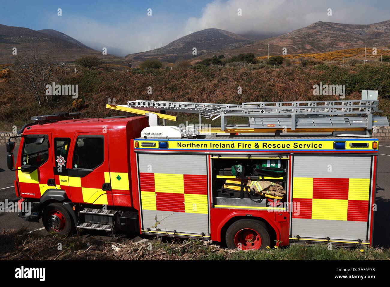 Firefighters from Northern Ireland Fire and Rescue Service (NIFRS) at ...