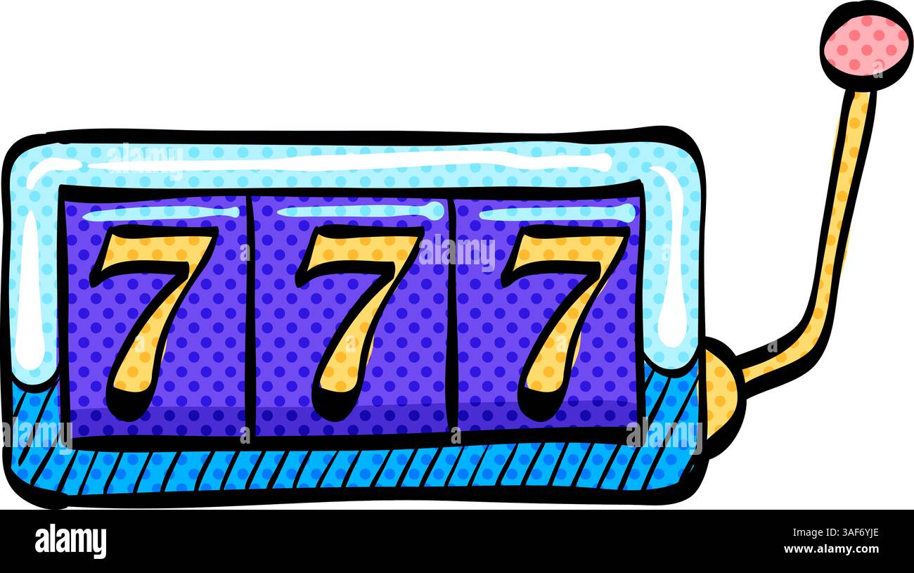 Jackpot halftone icon hand drawn color vector illustration Stock Vector ...