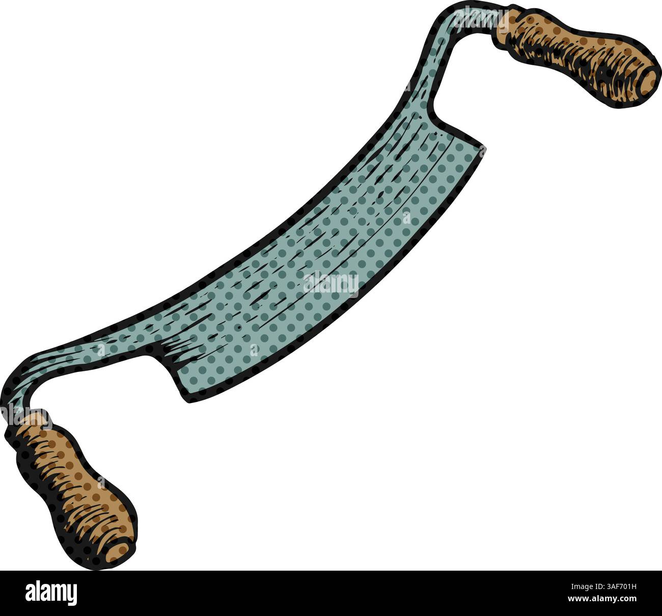 Draw knife icon halftone color vector illustration Stock Vector Image ...