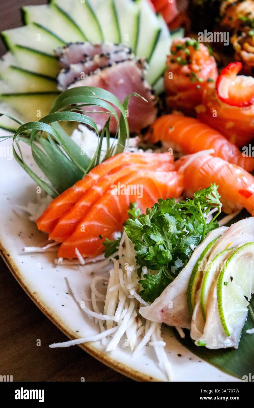 Elegant presentation tuna sashimi hi-res stock photography and images ...