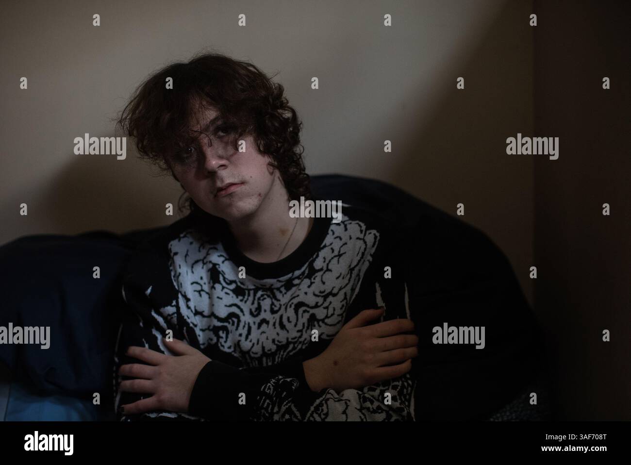 Chase Delorme-Rowan poses for a portrait in Edmonton, Wednesday, April ...