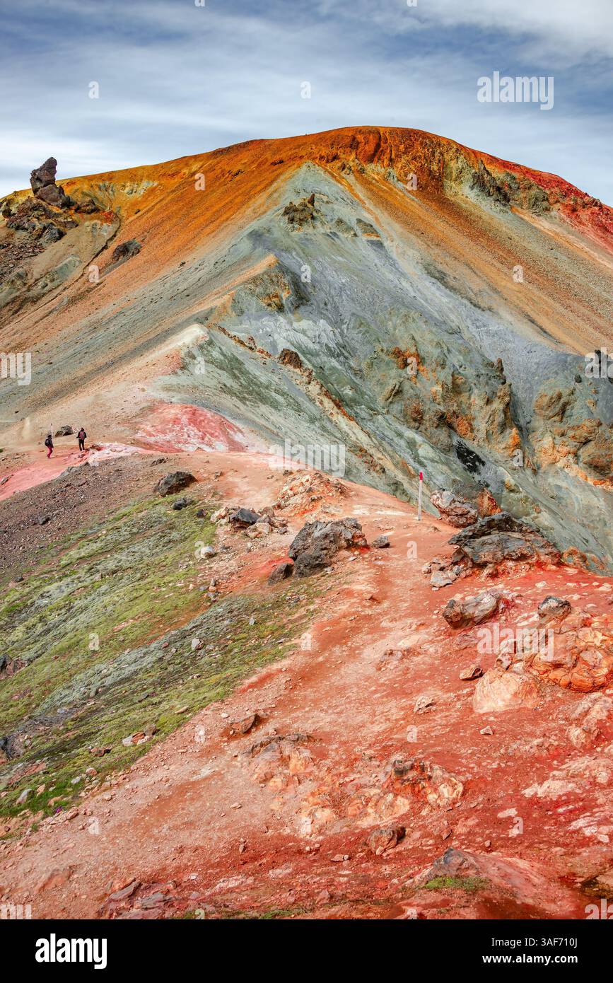 Landmannalaugar, Iceland. Cover page with most colorful ...
