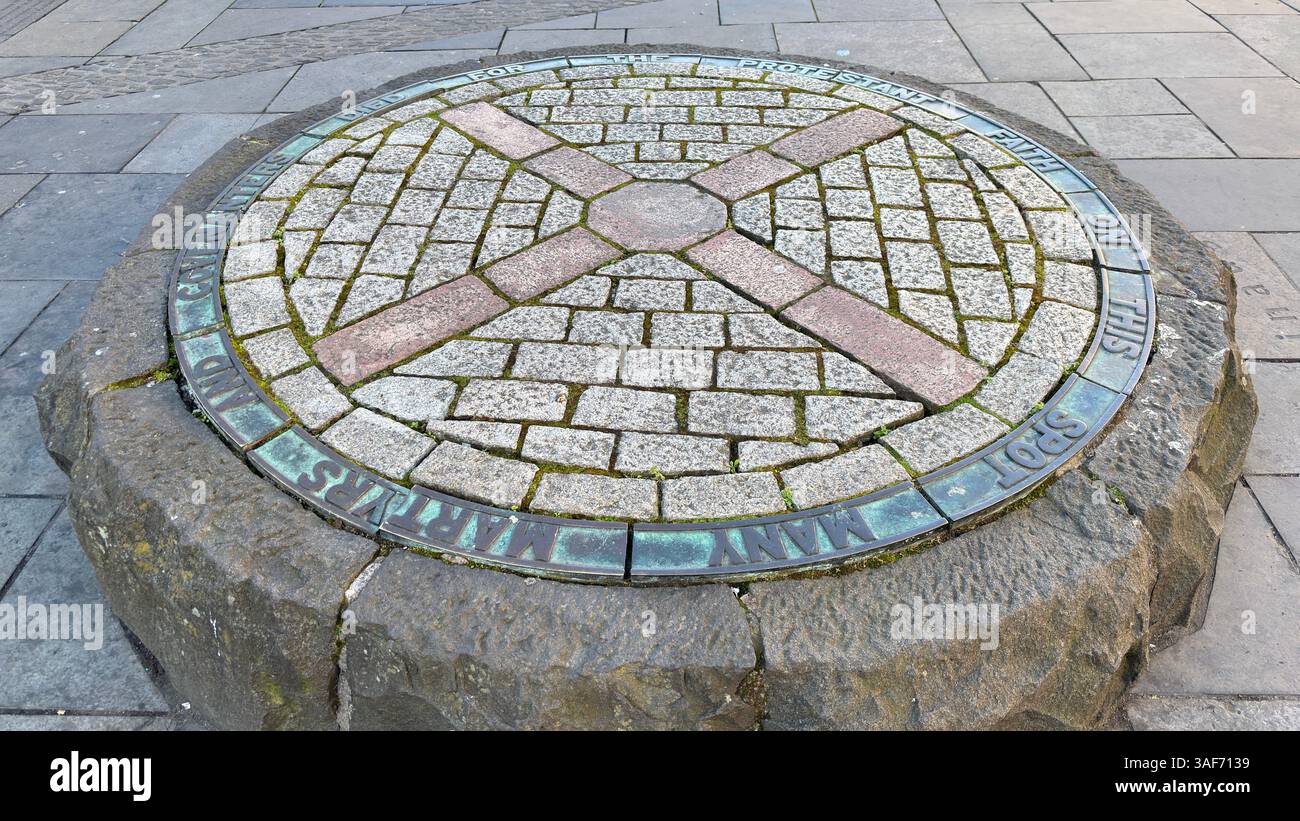 Covenanters' Memorial in the Grassmarket. Urban city view of Edinburgh ...