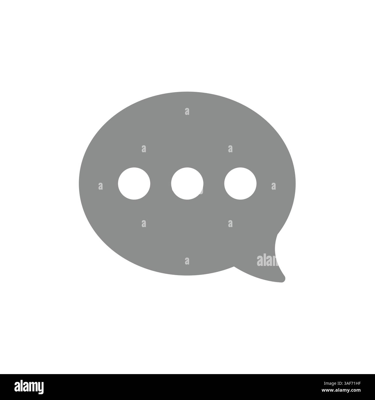 Chat bubble vector icon. Message, speech balloon symbol Stock Vector ...