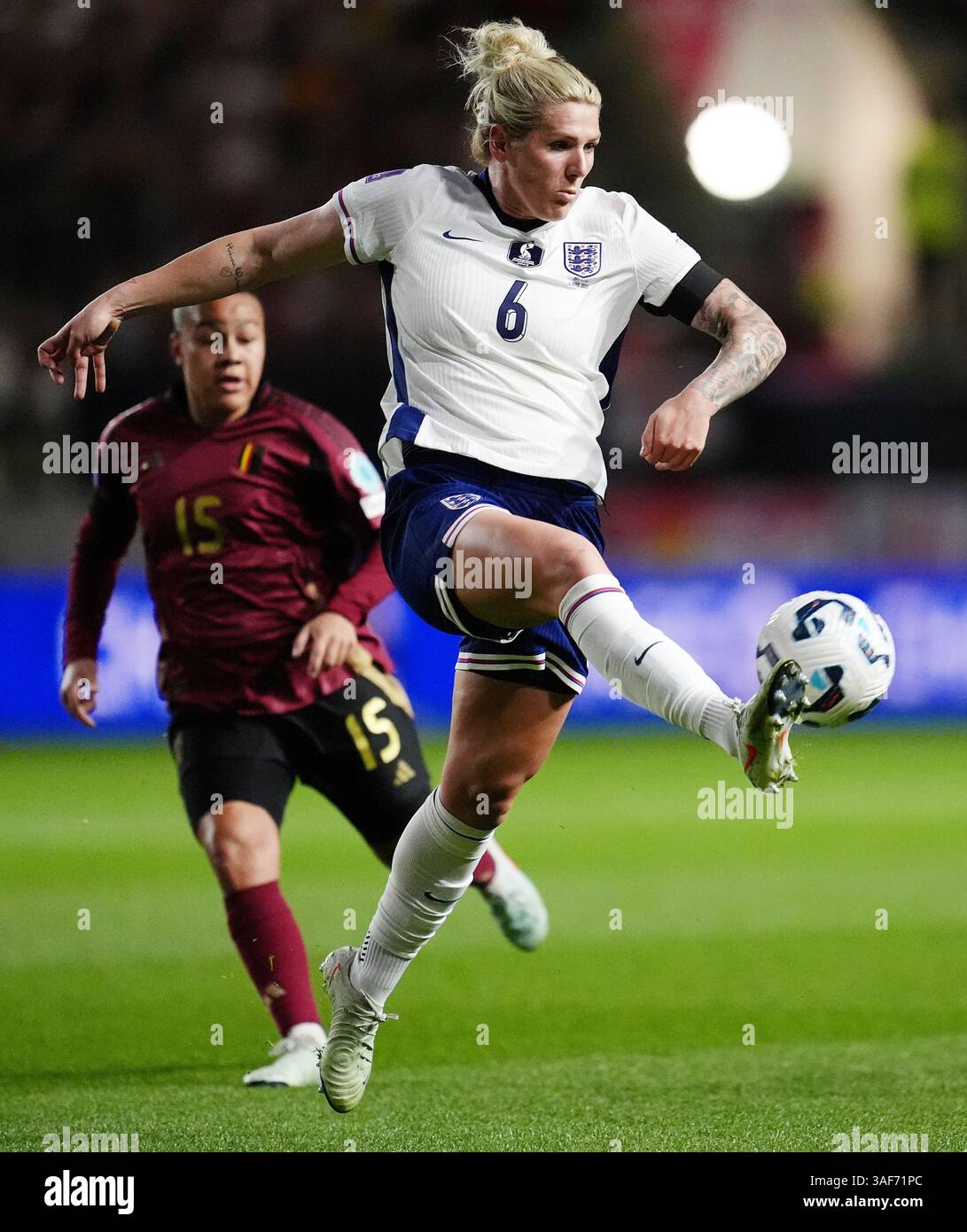 England's Millie Bright during the UEFA Women's Nations League, League ...