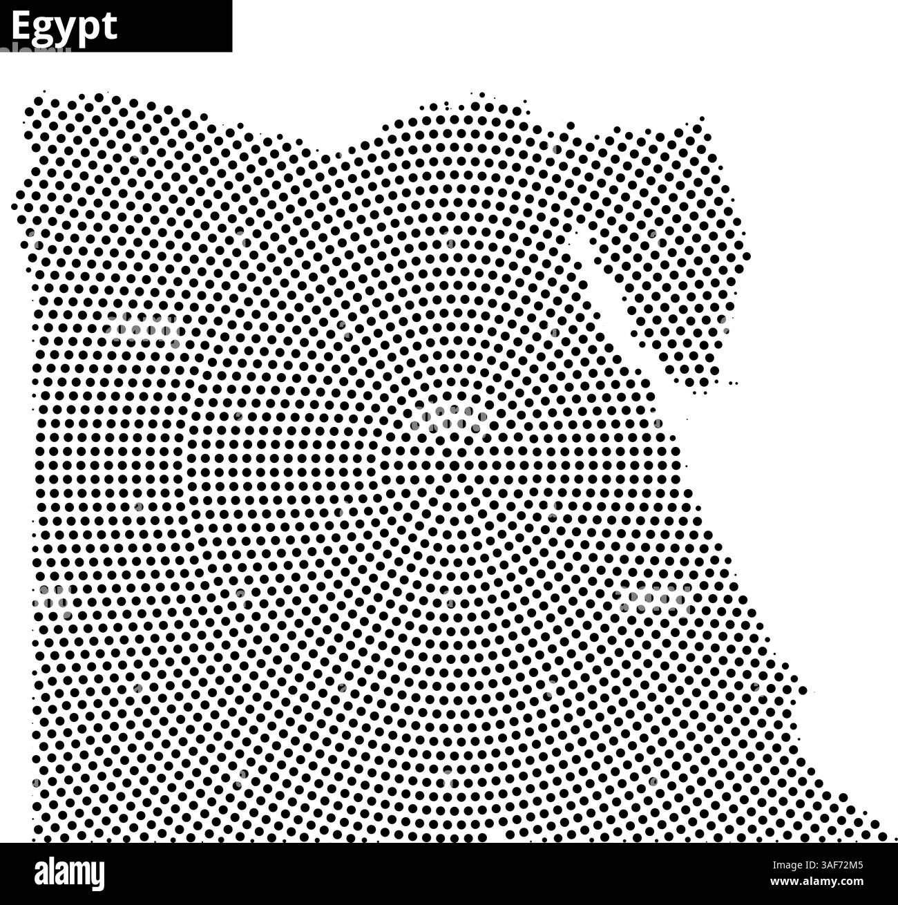 This detailed map of Egypt showcases various geographical features and ...