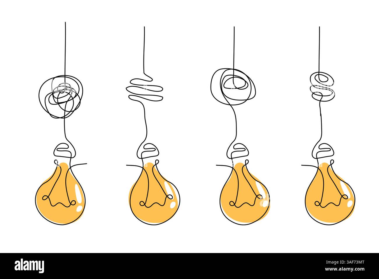 Idea concept, creative bulb sign, innovations. Keep it simple business ...