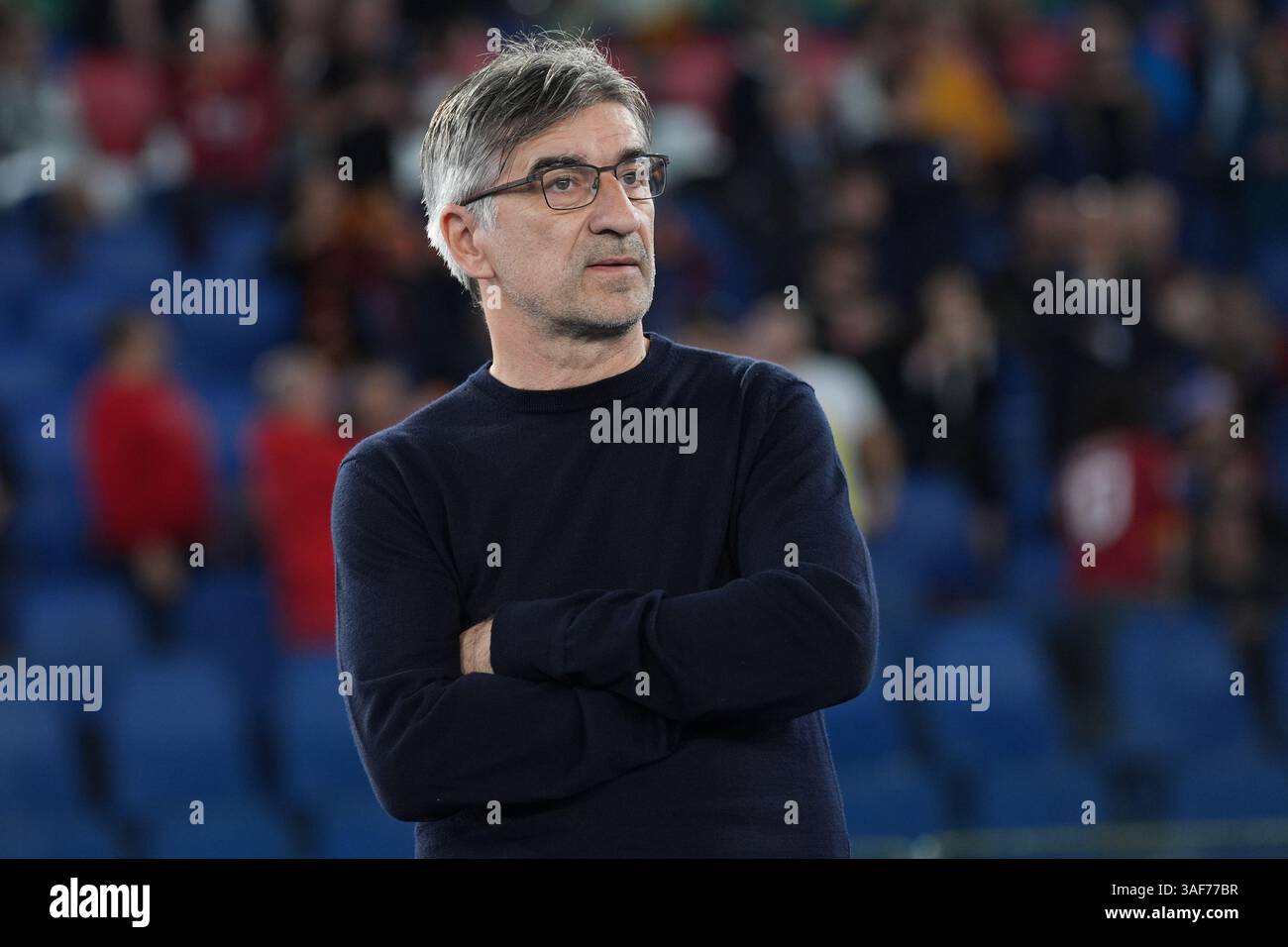 RomaÕs head coach Ivan Juric during the UEFA Europa League single group ...