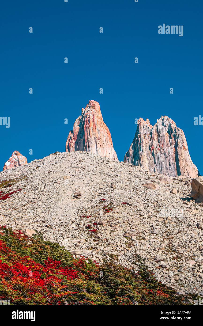 Cover page with magical colorful sunrise at major peaks, standing high ...
