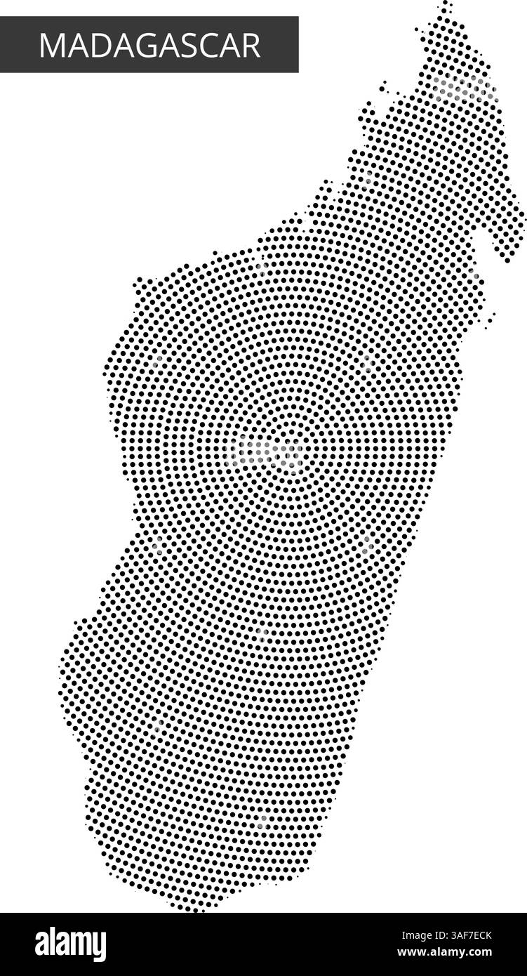 This striking artwork showcases the outline of Madagascar, emphasizing its unique shape and ...