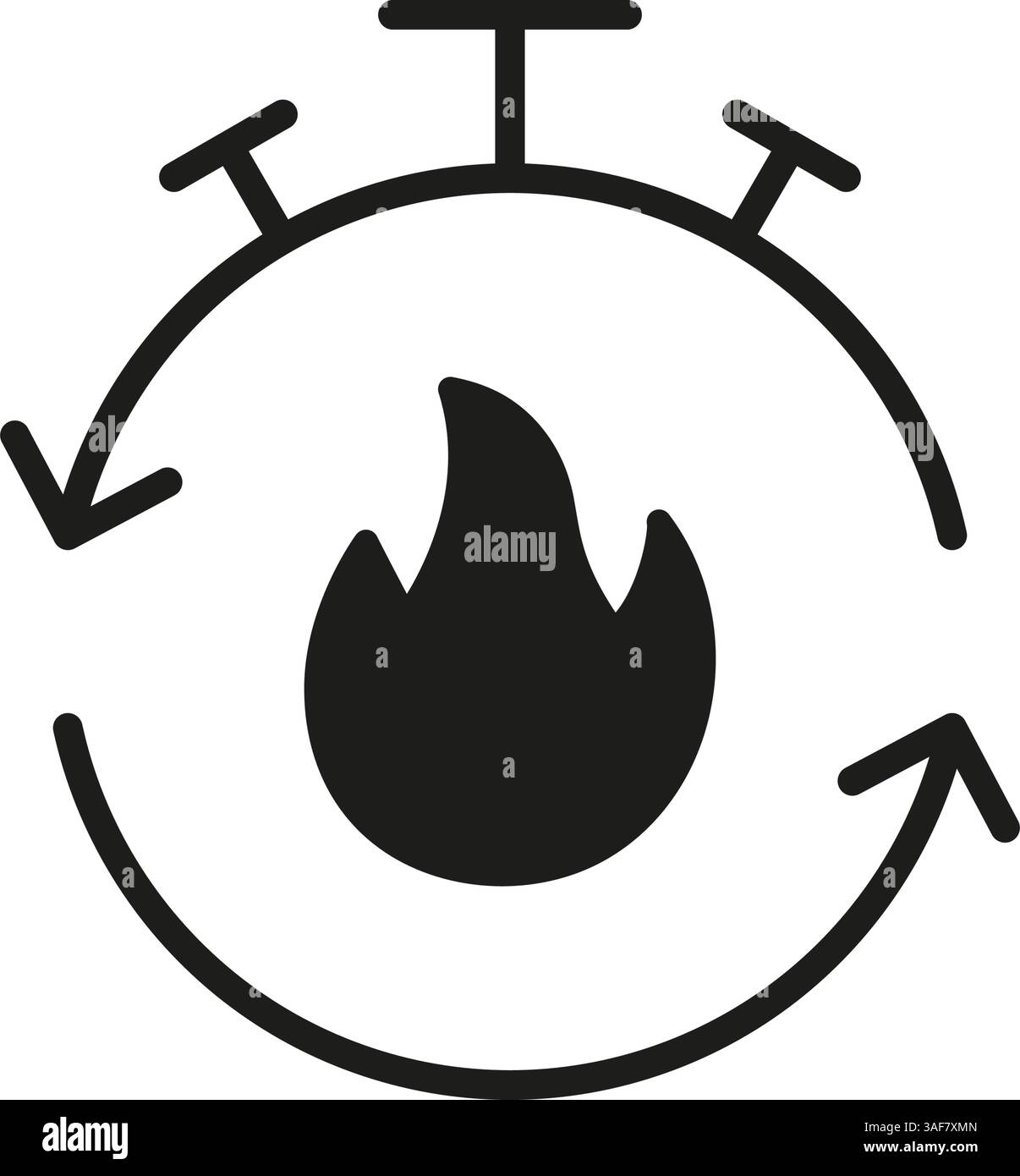 Calorie burn fitness tracker solid icon. Fitness and activity ...