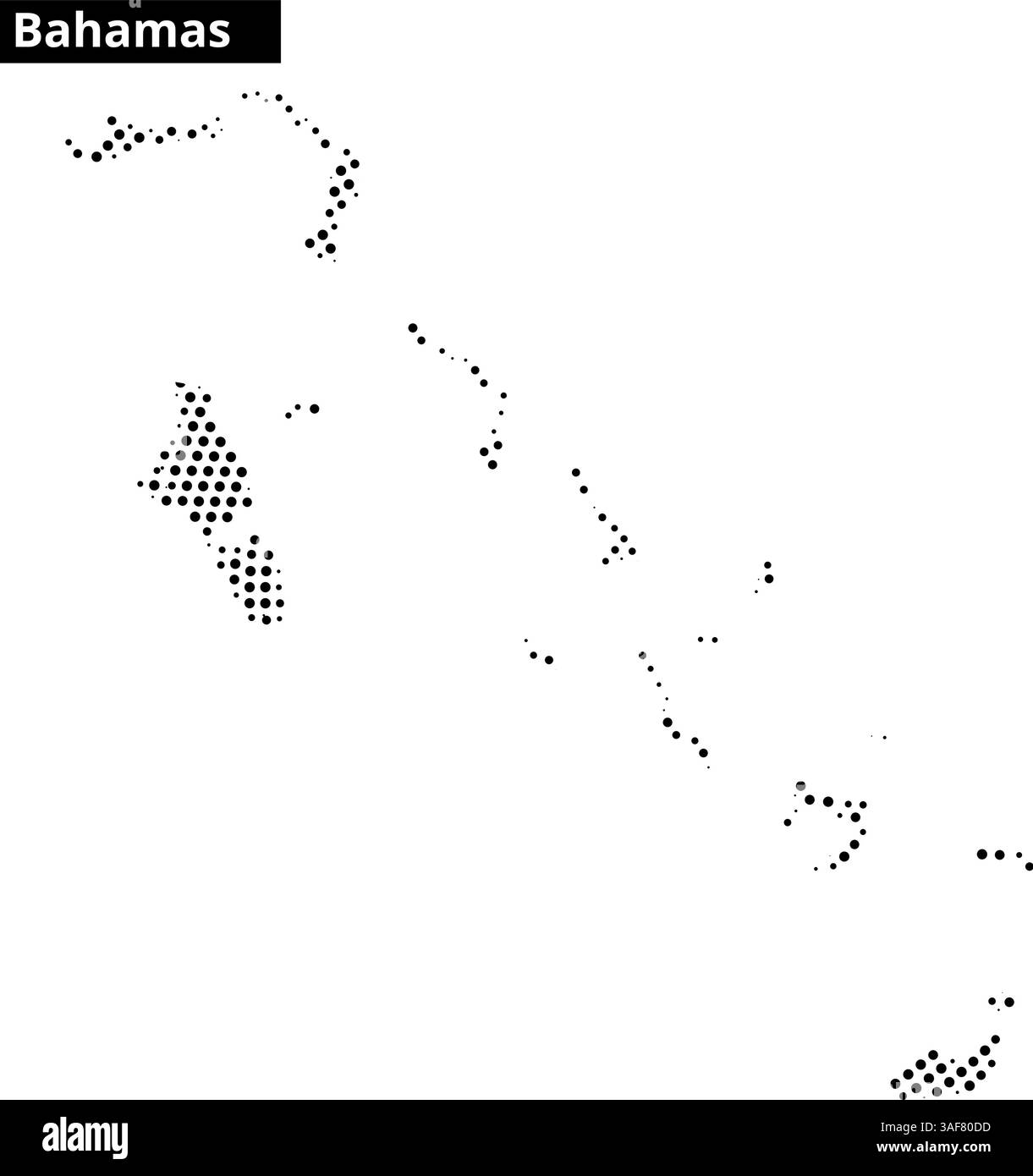 The outline map depicts the Bahamas, highlighting its islands and ...