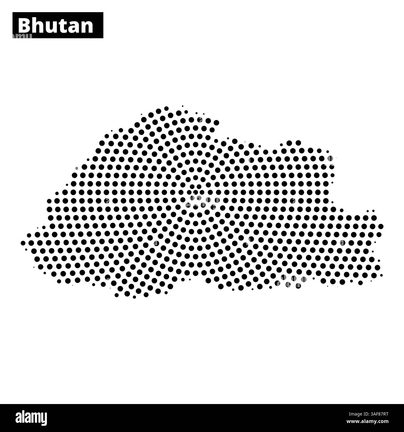 Outline map bhutan hi-res stock photography and images - Alamy