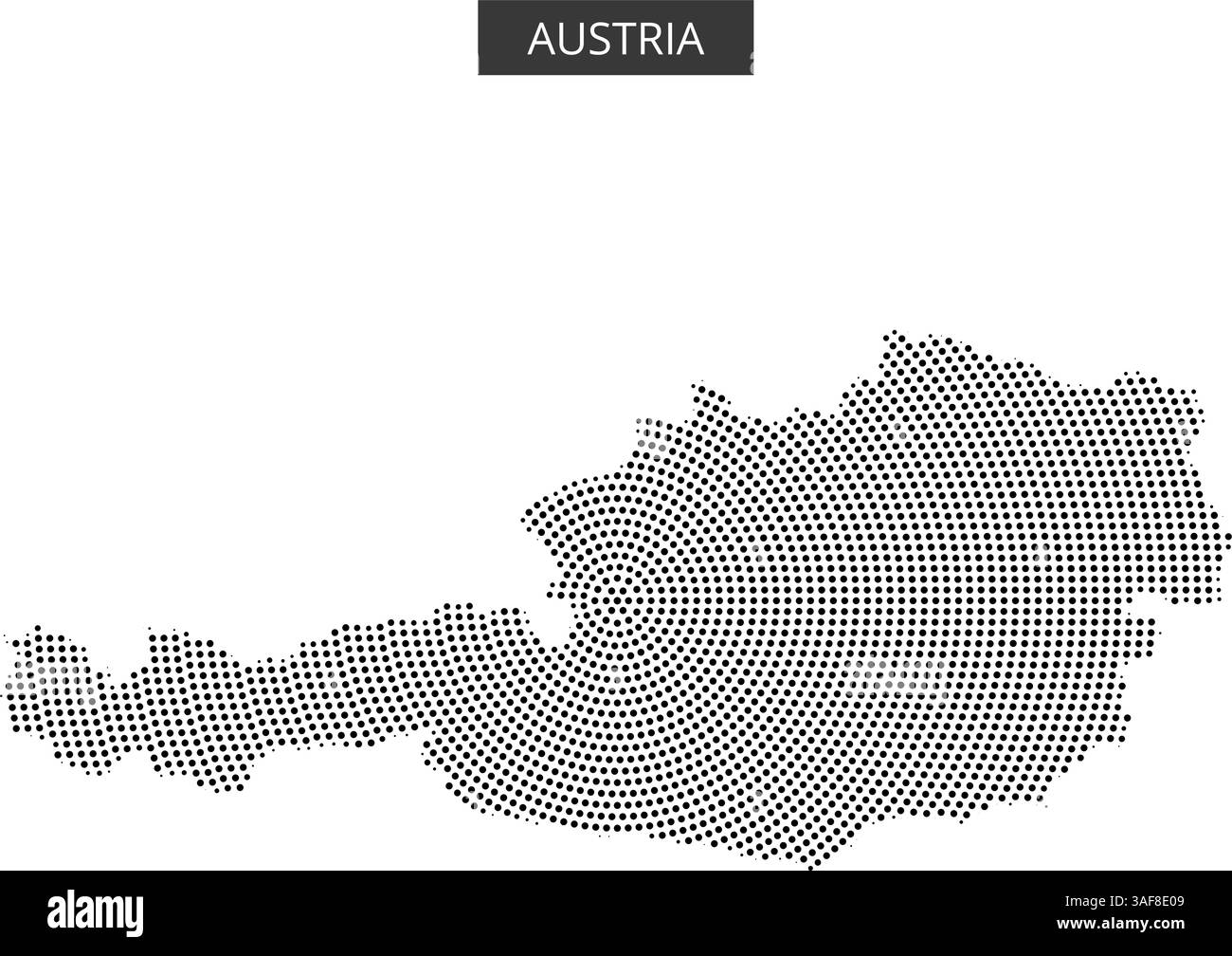 A dotted representation of Austria's map fills the space, showcasing ...