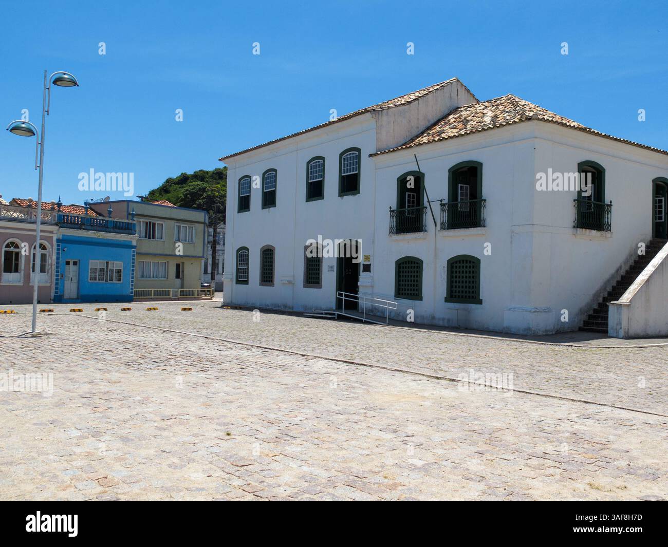 The Anita Garibaldi museum in downtown Laguna and the typical ...
