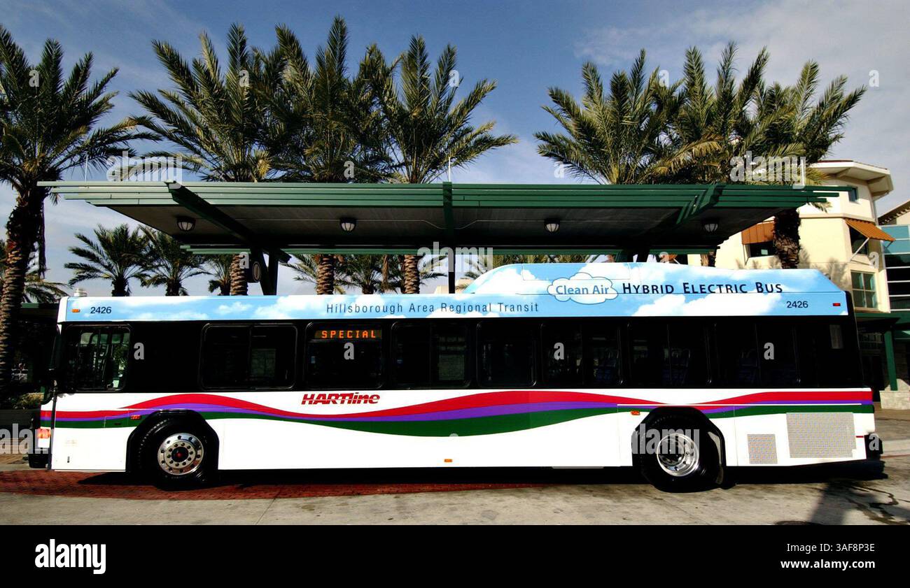 HARTline unveiled three new General Motors hybrid-powered transit buses ...