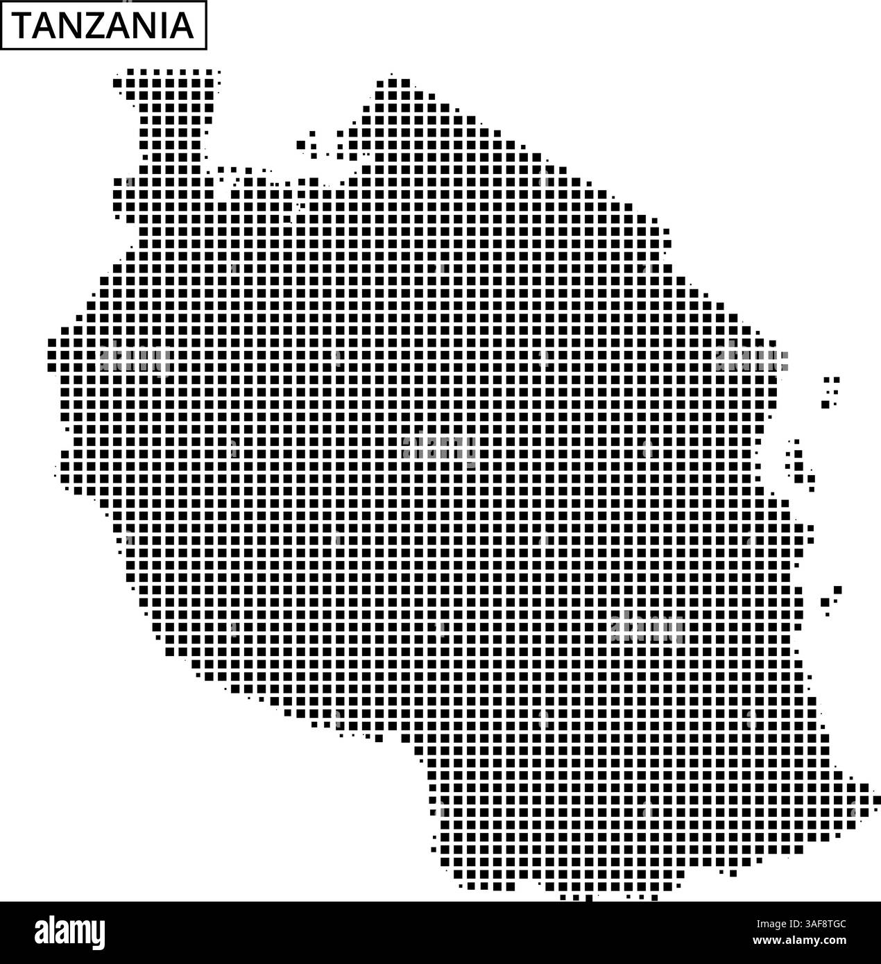 This artwork features a creative dot pattern representing the map of ...
