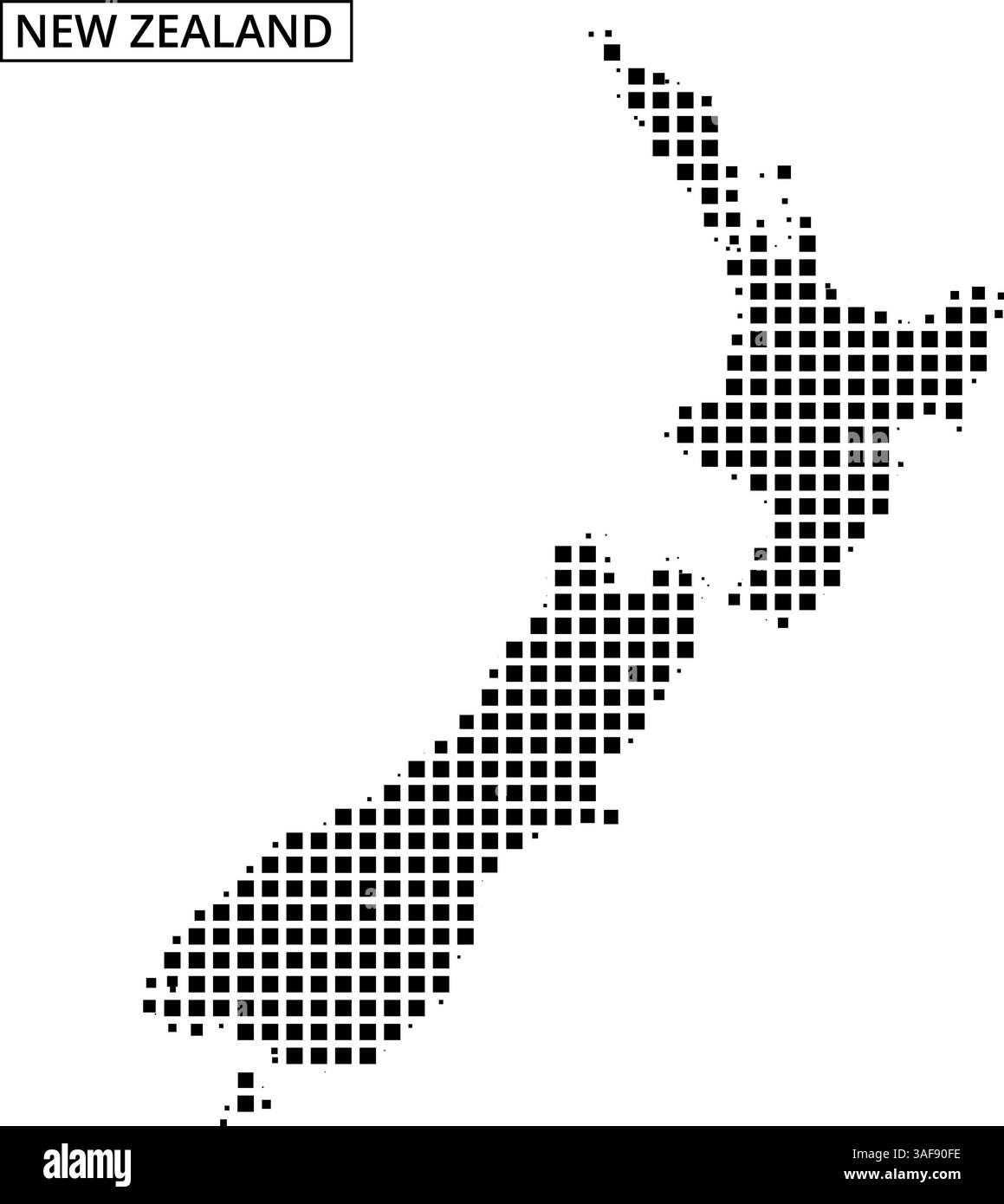 This graphic showcases a stylized map of New Zealand, featuring a ...