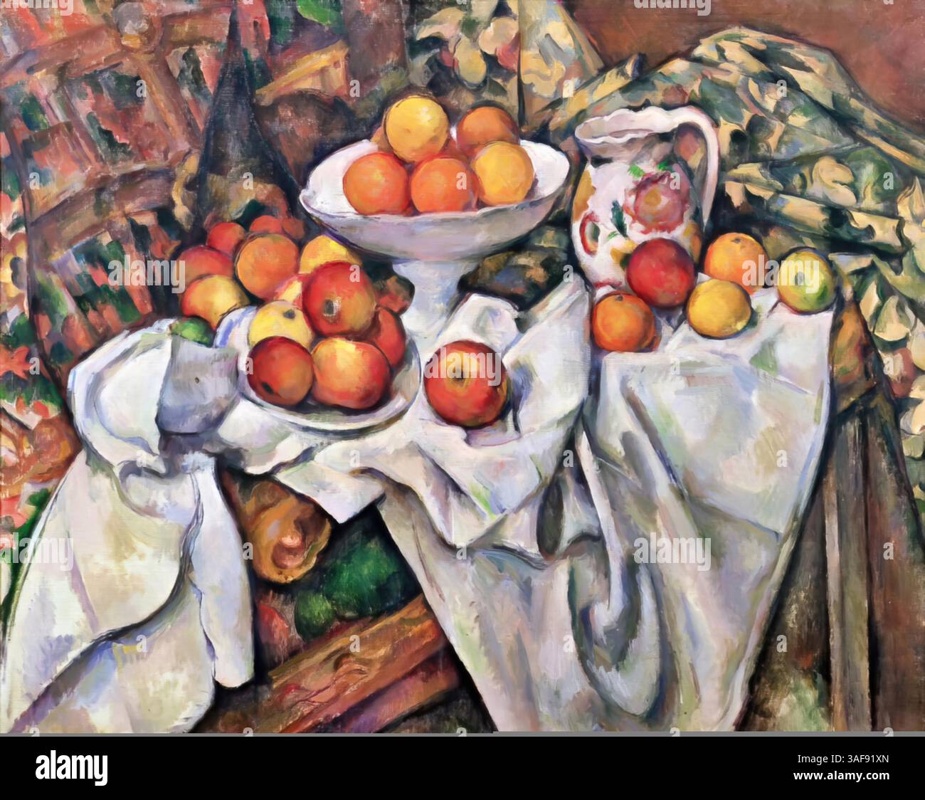 Still life paul cezanne apples oranges Stock Vector Images - Alamy