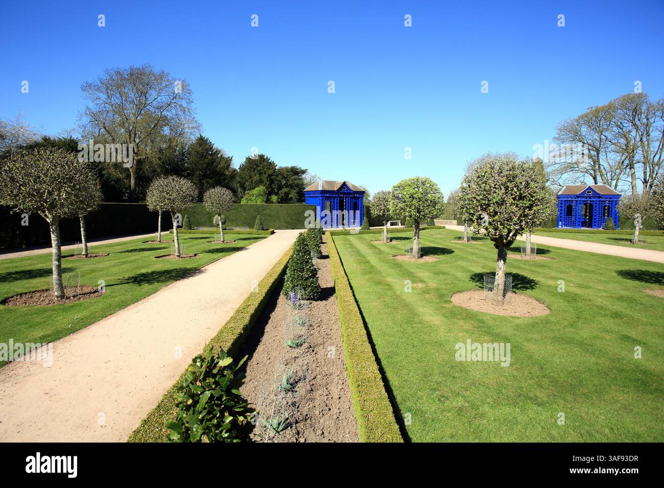Gardens at Hanbury hall, Hanbury, Droitwich spa, Worcestershire ...