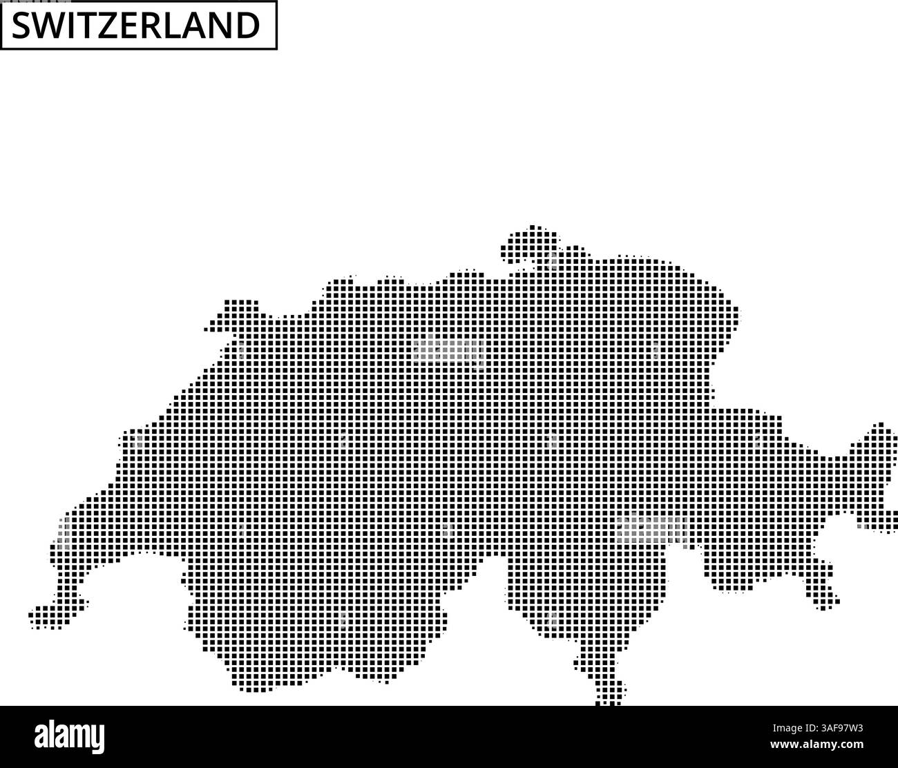 A dotted representation of Switzerland displays the country's ...