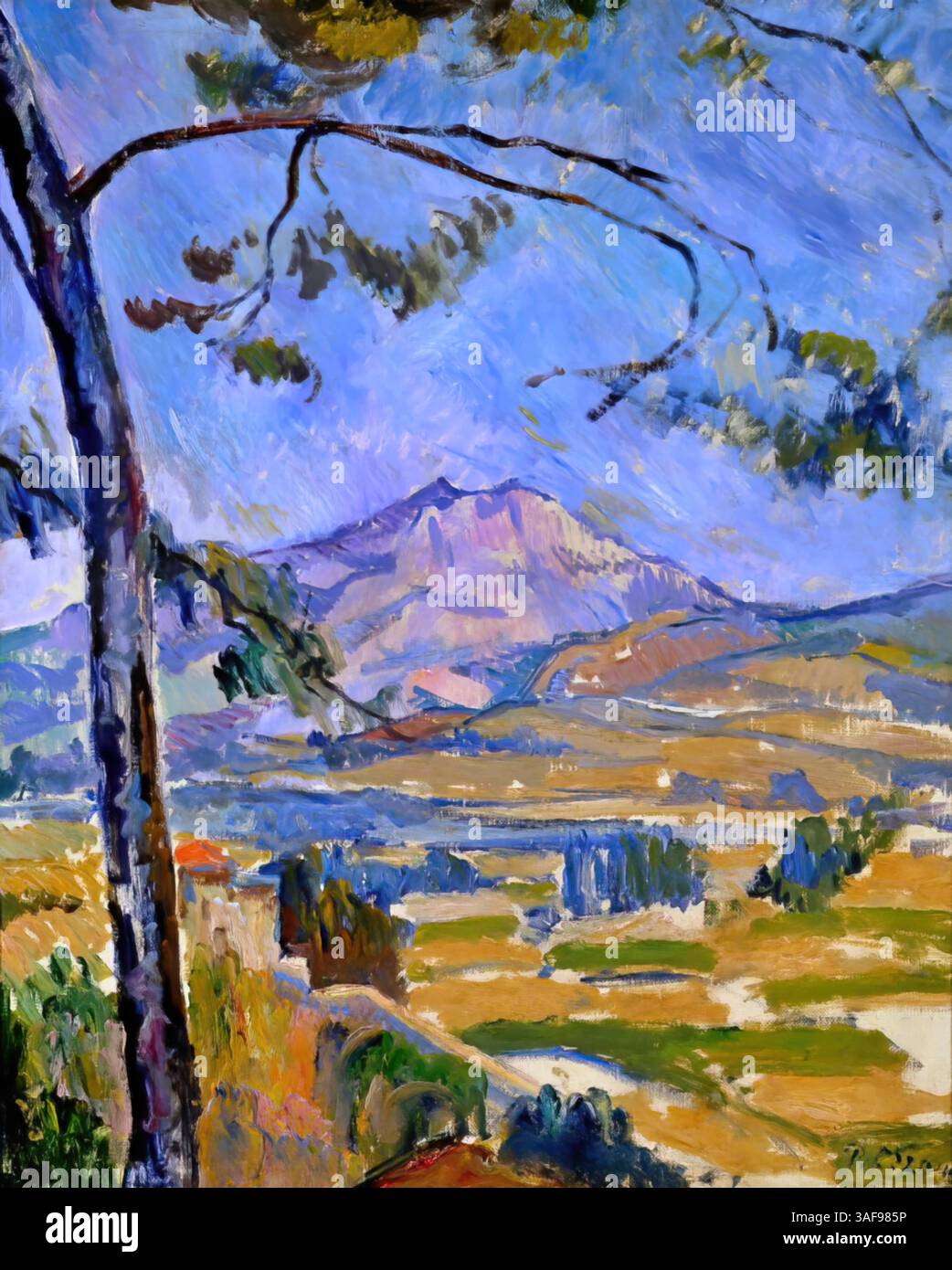Mont Sainte-Victoire, 1889 – Paul Cezanne Stock Vector Image & Art - Alamy