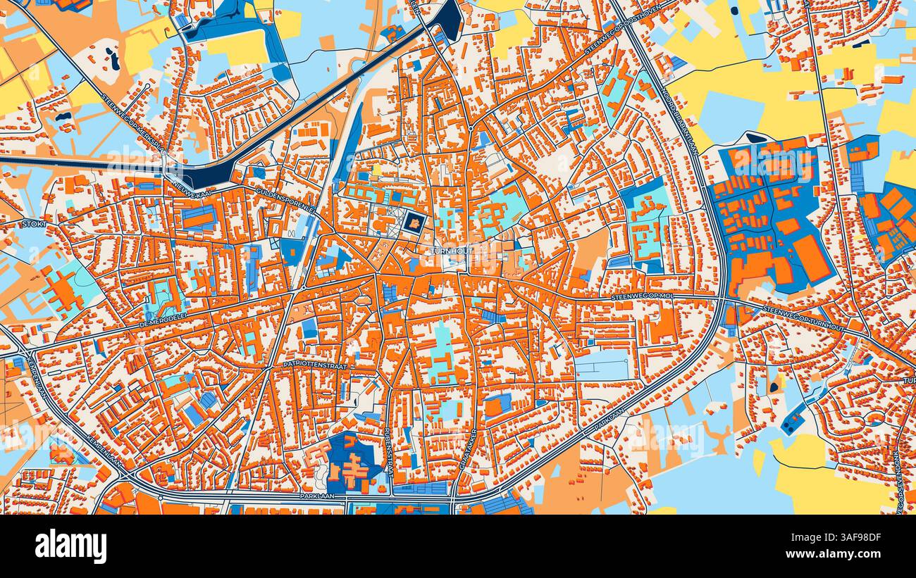 Turnhout map hi-res stock photography and images - Alamy