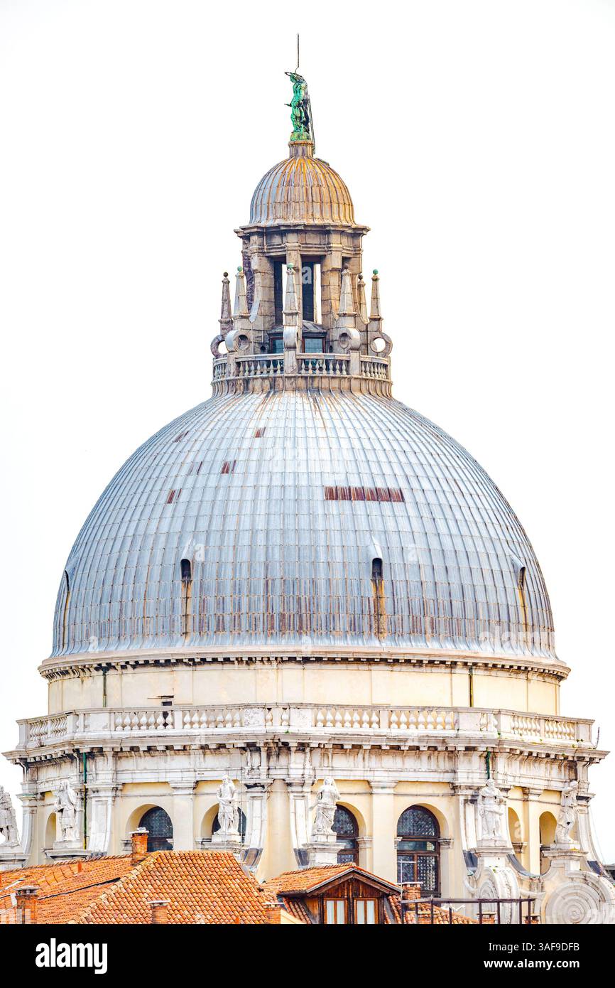 Venice, Italy. Cover page over main dome of Basilica di Santa Maria ...